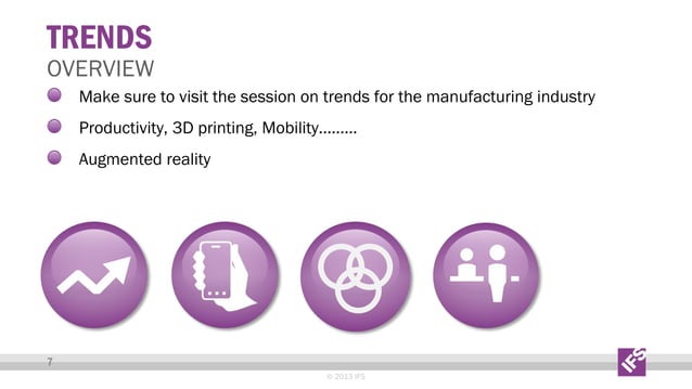 IFS Manufacturing future roadmap | PPT