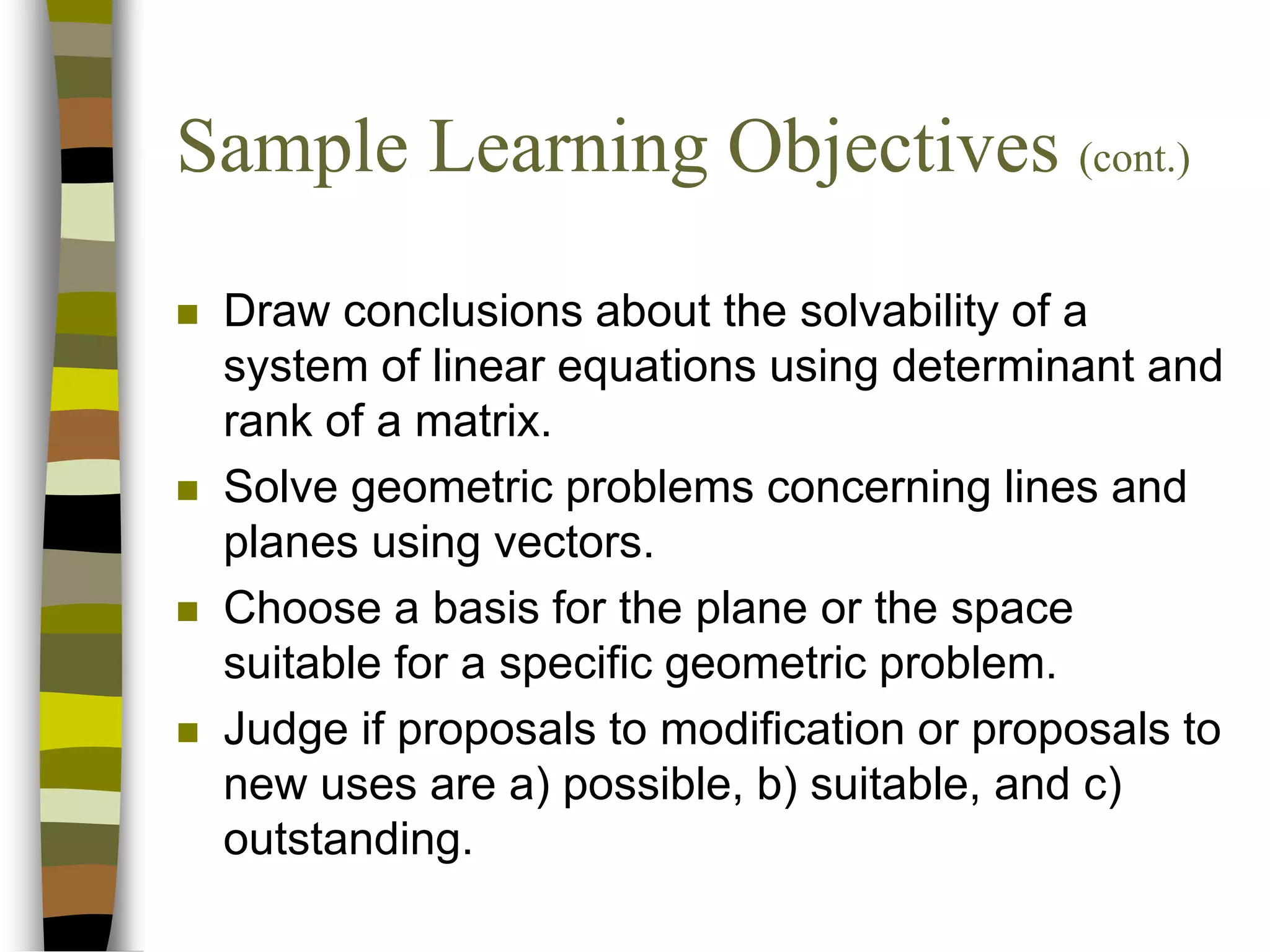 Learning Objectives | PPT