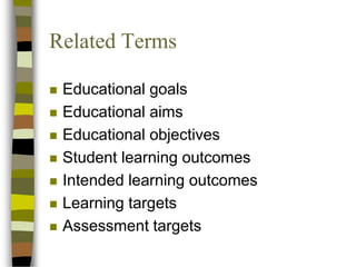 Learning Objectives | PPT