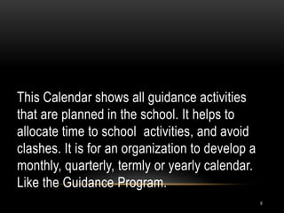 Guidance Program at School Level | PPTX