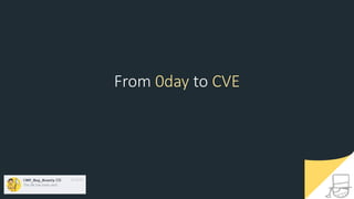 2600 Thailand #50 From 0day to CVE | PPT