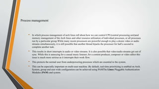 Arch linux and whole security concepts in linux explained | PPT