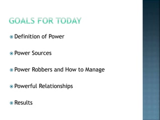 Power in leadership AAWCC | PPT