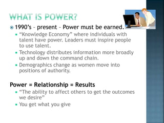 Power in leadership AAWCC | PPT
