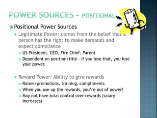 Power in leadership AAWCC | PPT