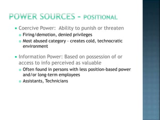 Power in leadership AAWCC | PPT