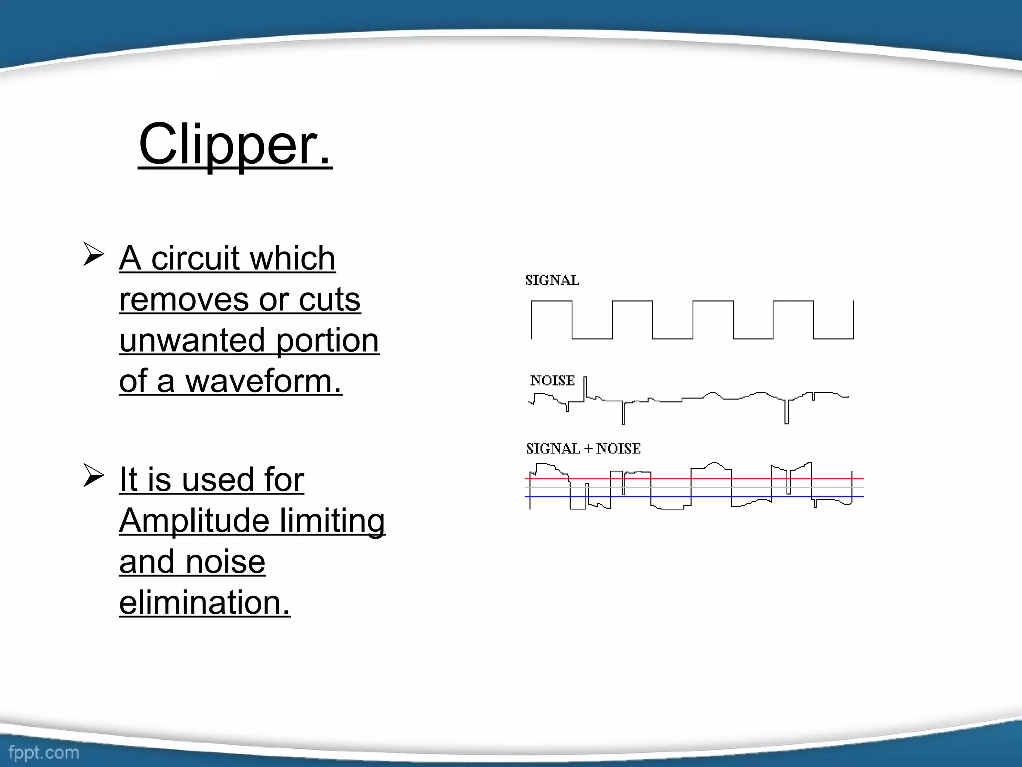 Clippers or limiter . | PPT