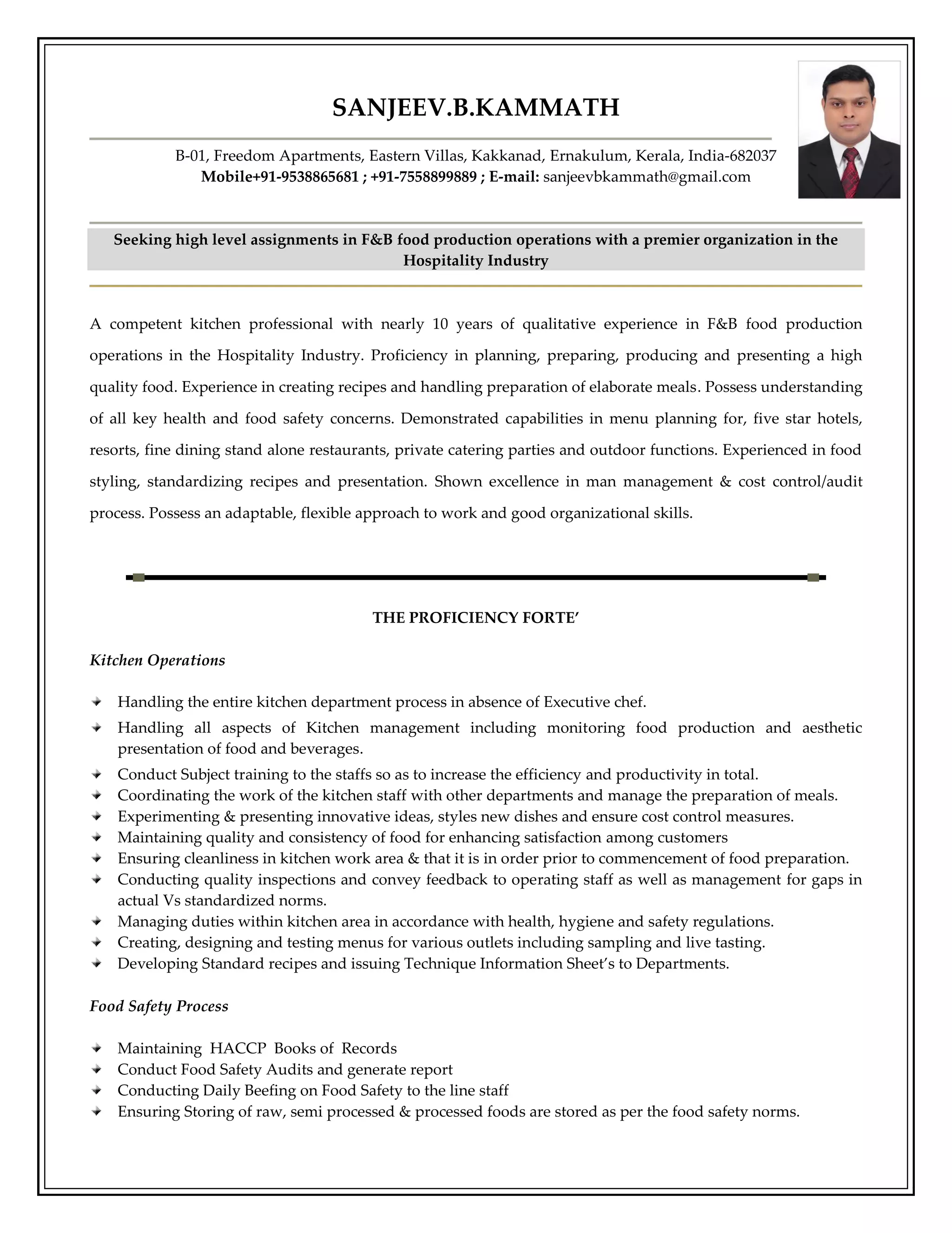 sanjeev resume 2016 | PDF