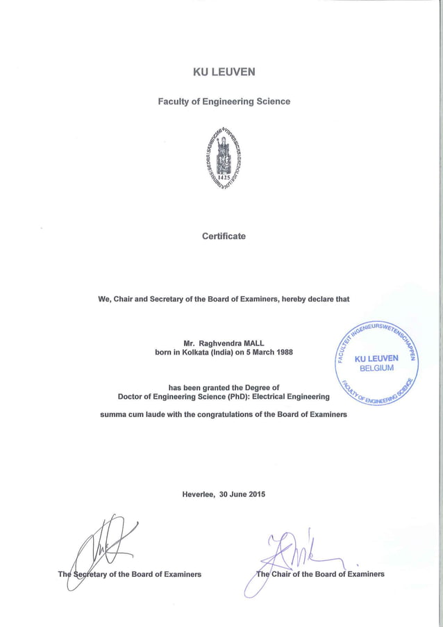 Phd_Certificate | PDF