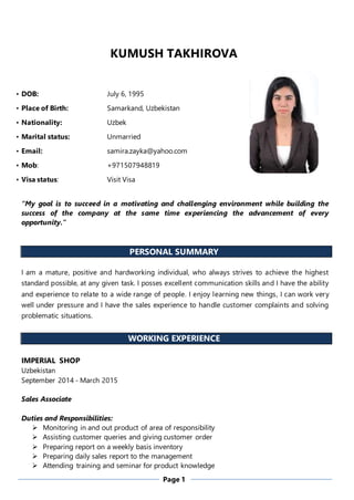 KUMUSH TAKHIROVA (3) | PDF