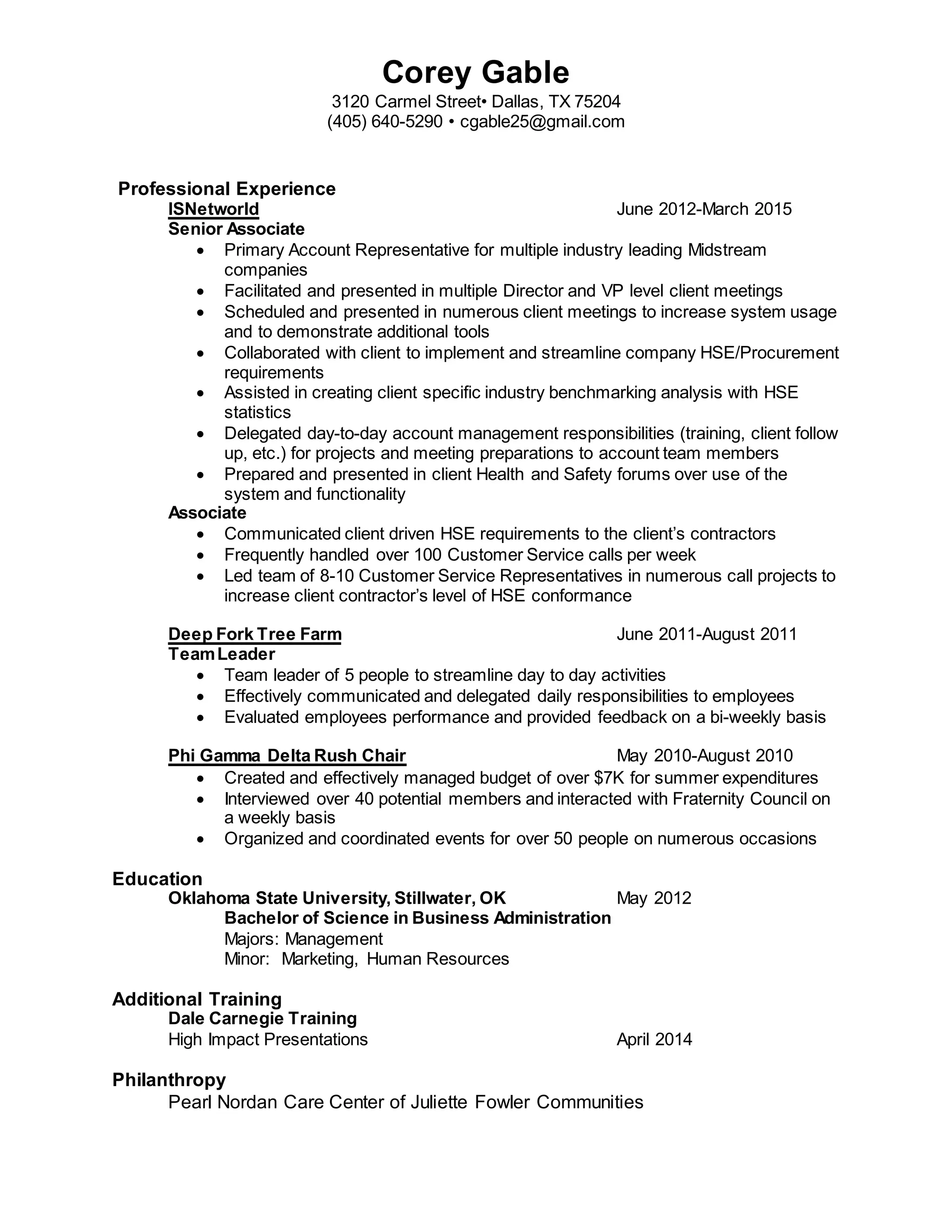 Corey Gable - Resume | DOCX