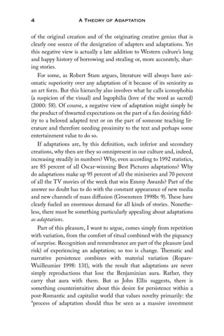 A Theory Of Adaptation 2nd Linda Hutcheon Siobhan Oflynn | PDF