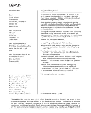 Teaching Mathematics In The Visible Learning Classroom Grades K2 1st ...