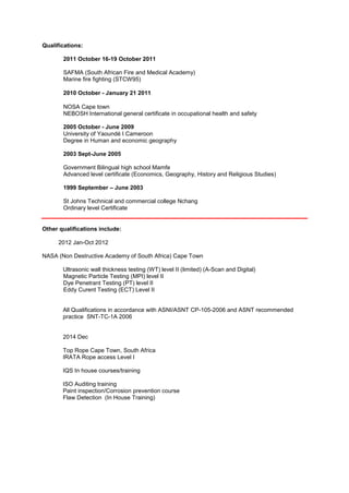 Kingsley Enownayka - updated CV | PDF