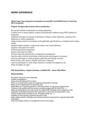 Kingsley Enownayka - updated CV | PDF