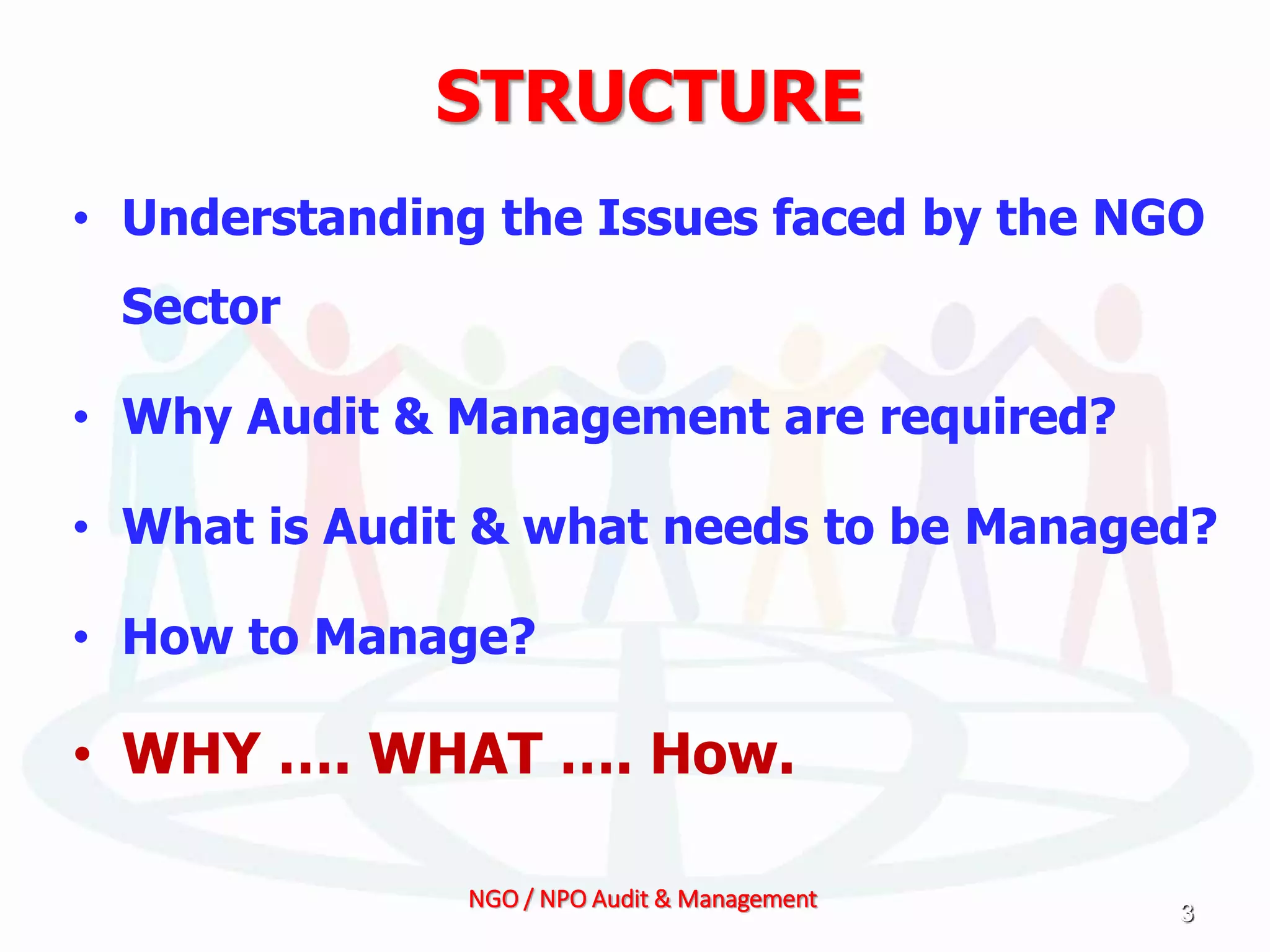 NGO / NPO Audit & Management - Role of a Chartered Accountant | PPTX