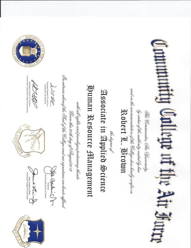 CCAF - Associates Degree - Human Resource Mgt | PDF