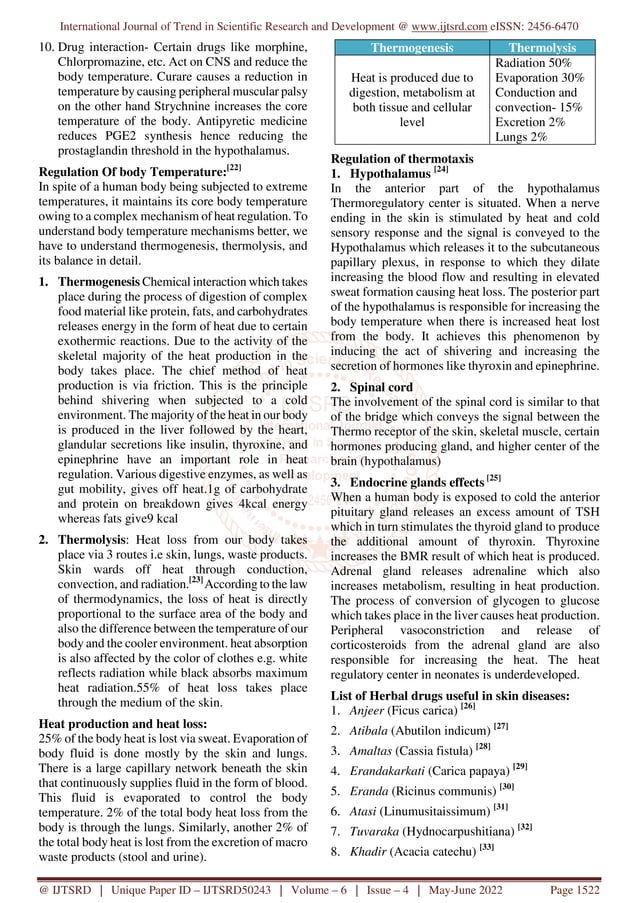 Concept of Ayurvedic Twak Sharir W.S.R. to Skin | PDF | Skin and ...