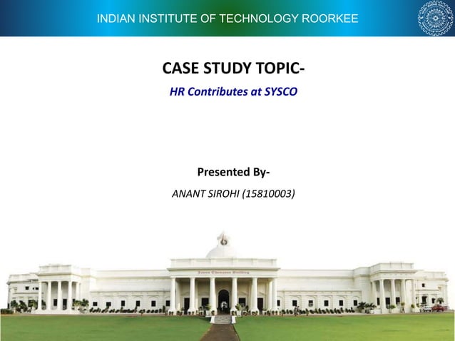 SYSCO Case Study | PPTX