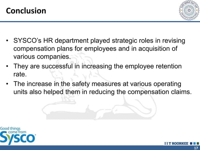 SYSCO Case Study | PPTX