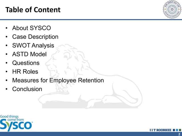 SYSCO Case Study | PPTX