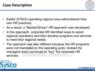 SYSCO Case Study | PPTX