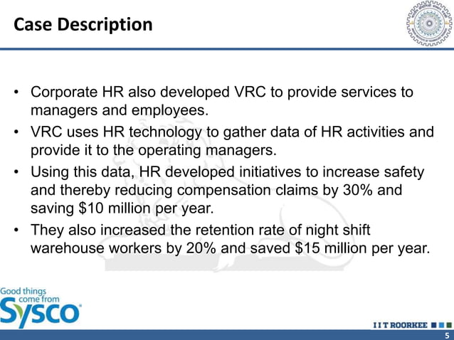 SYSCO Case Study | PPTX