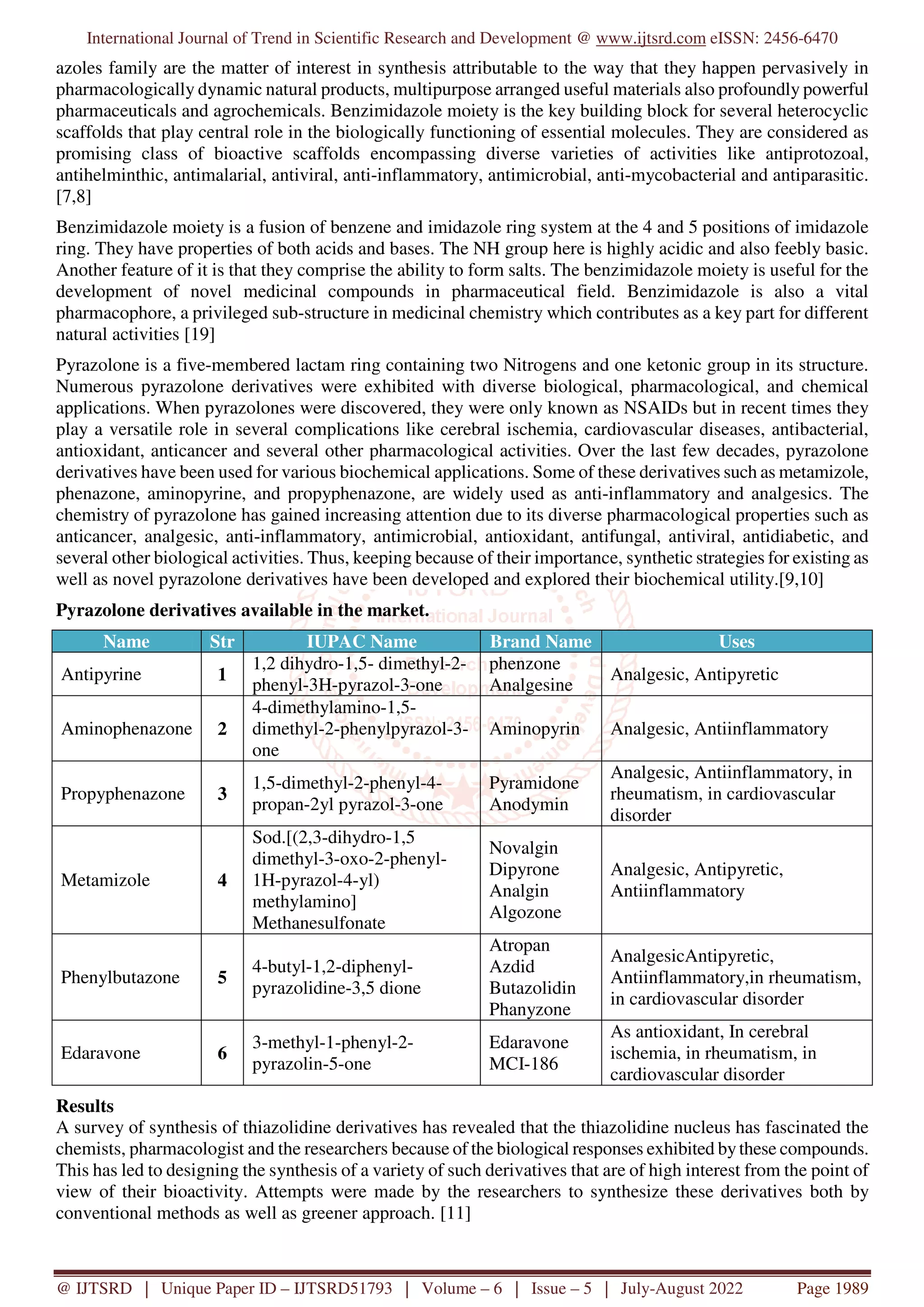 New Green Synthesis Approaches of Pharmacologically Active Heterocyclic ...