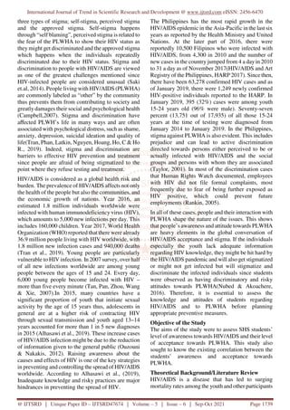 The Risk Lies in Not Knowing HIV AIDS Awareness and Acceptance towards ...