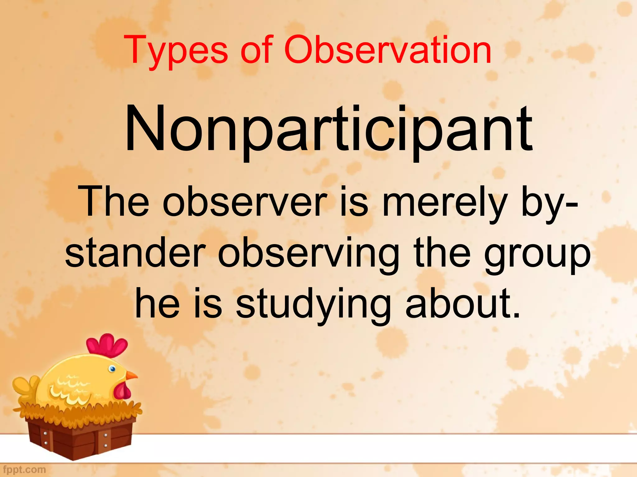 Observation In Research | PPT