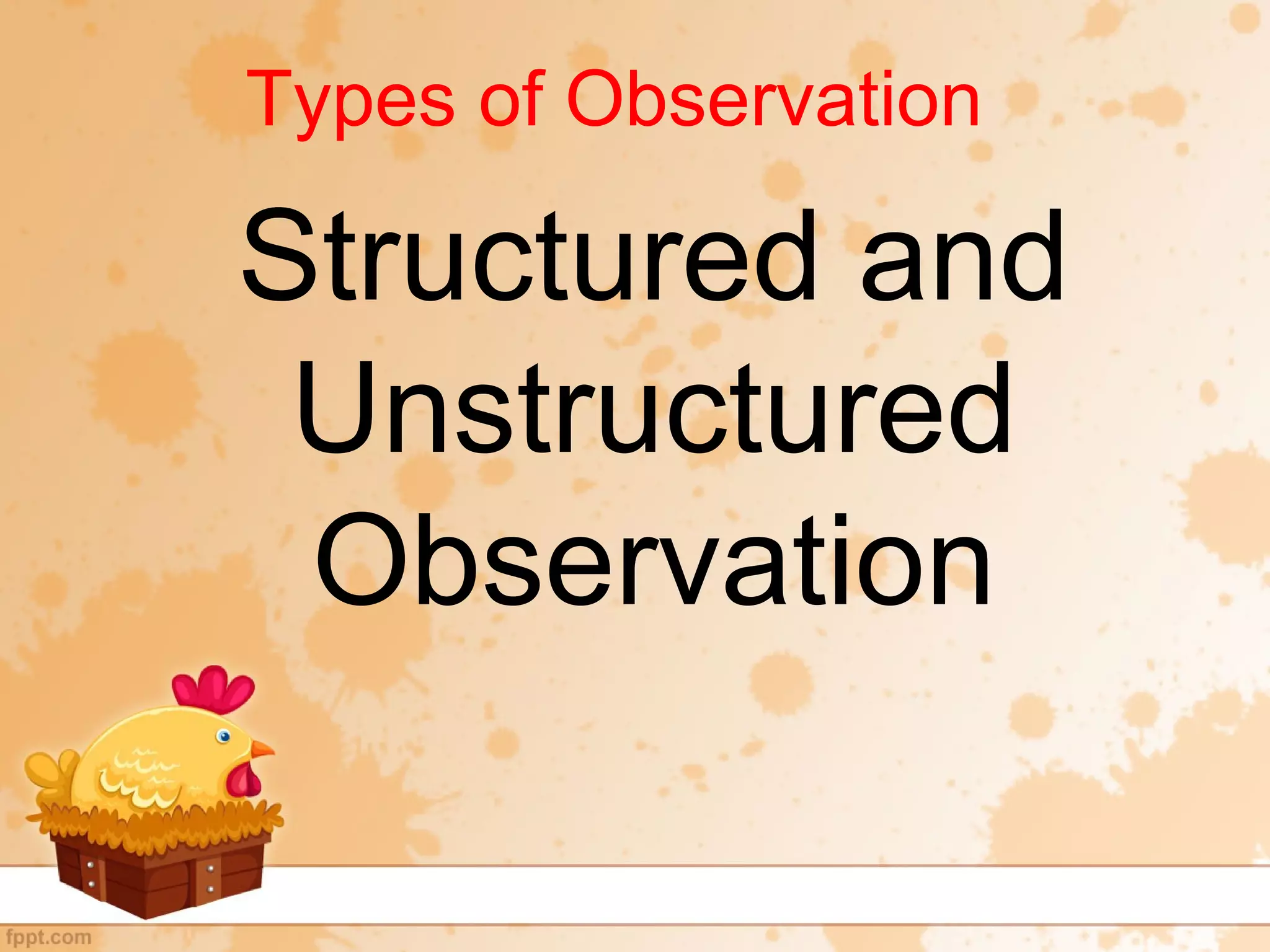Observation In Research | PPT