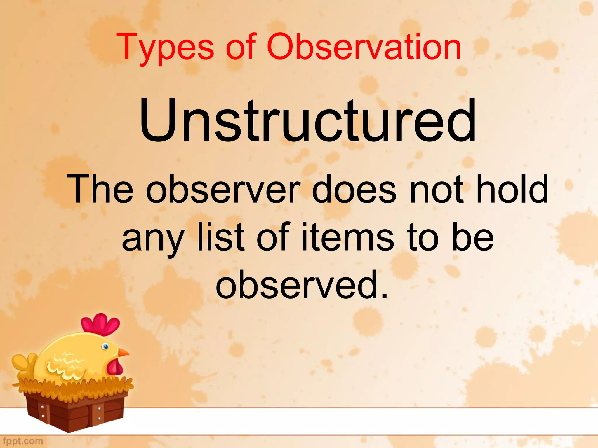 Observation In Research | PPT