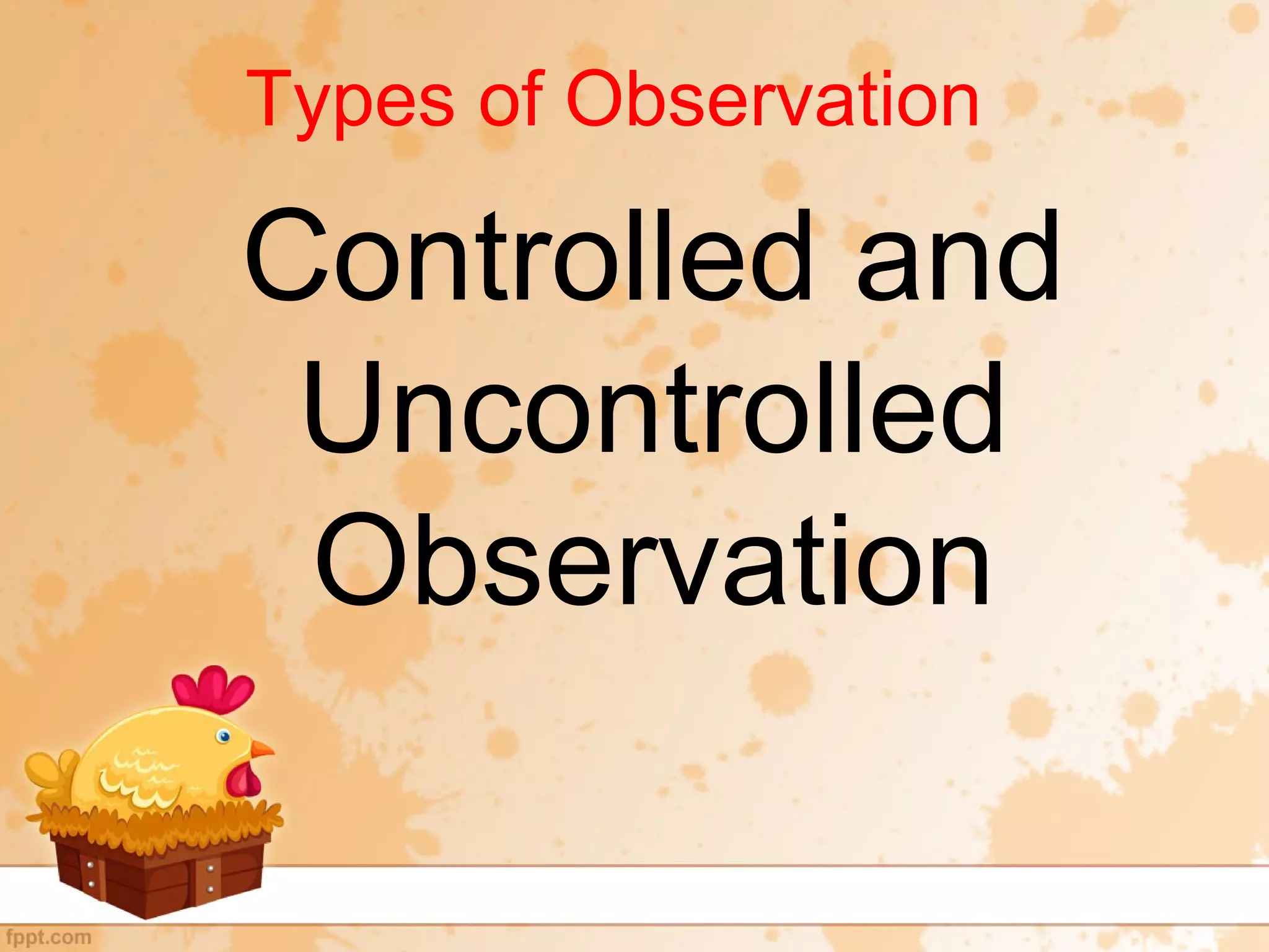 Observation In Research | PPT