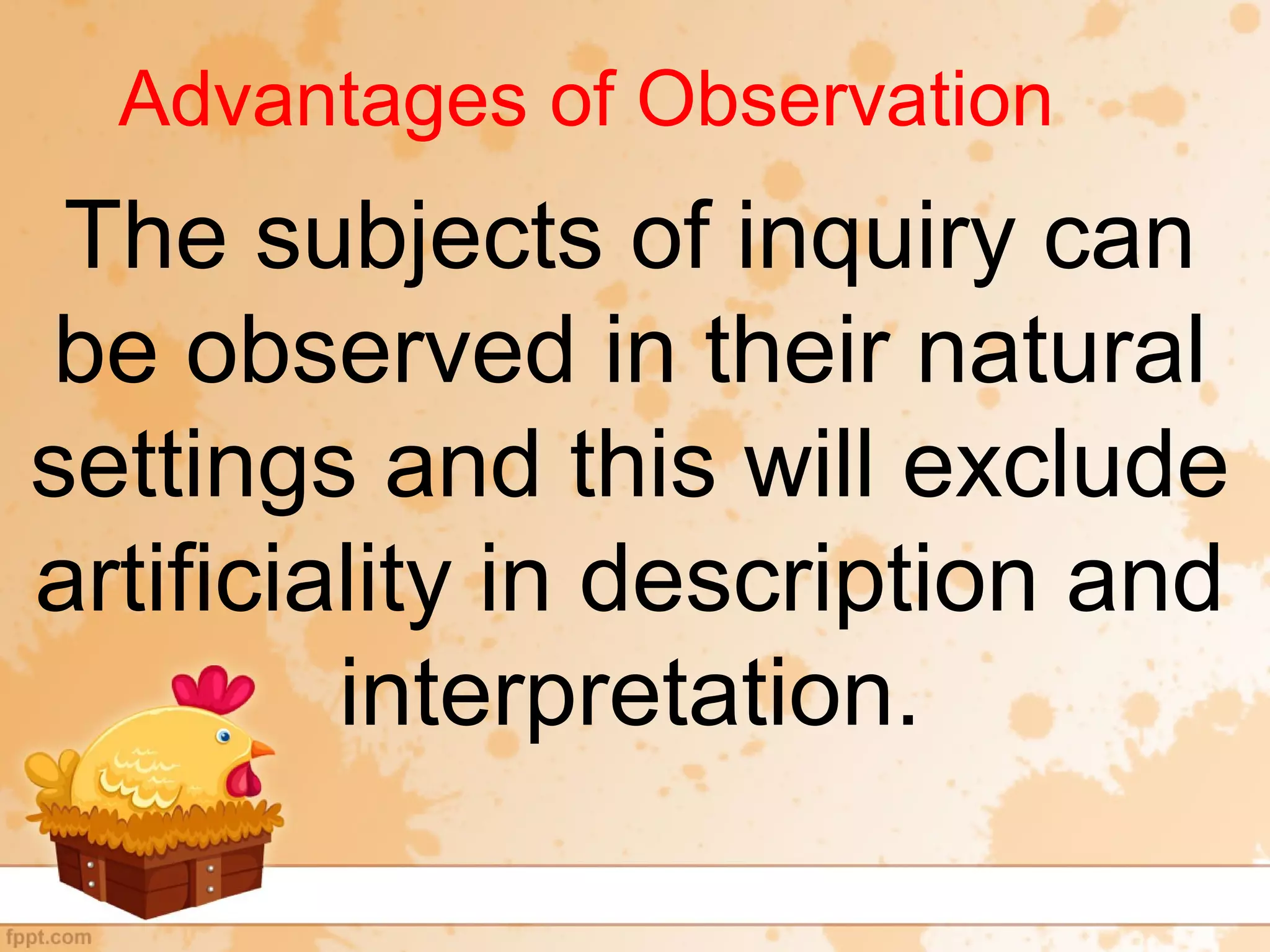 Observation In Research | PPT