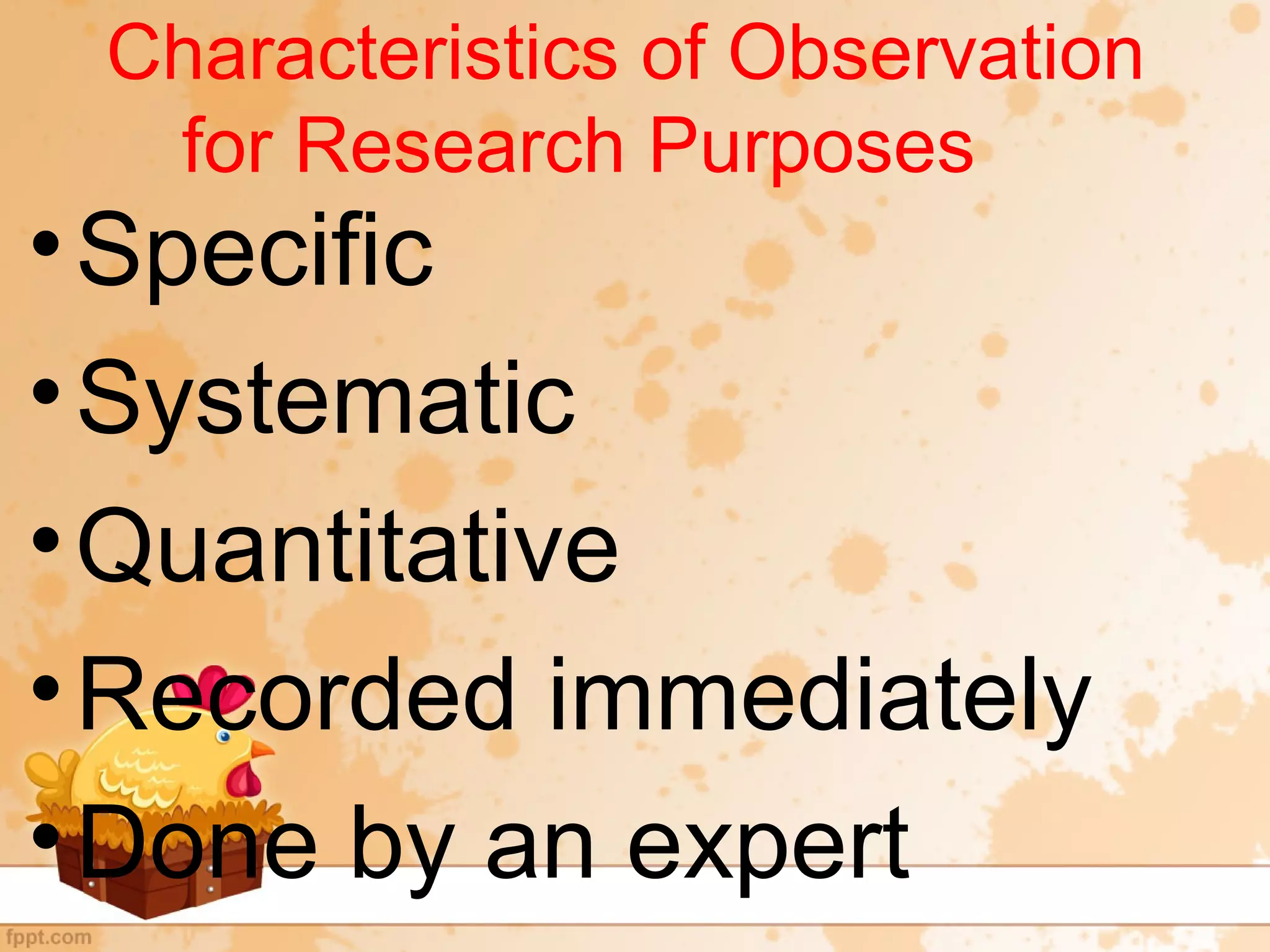 Observation In Research | PPT