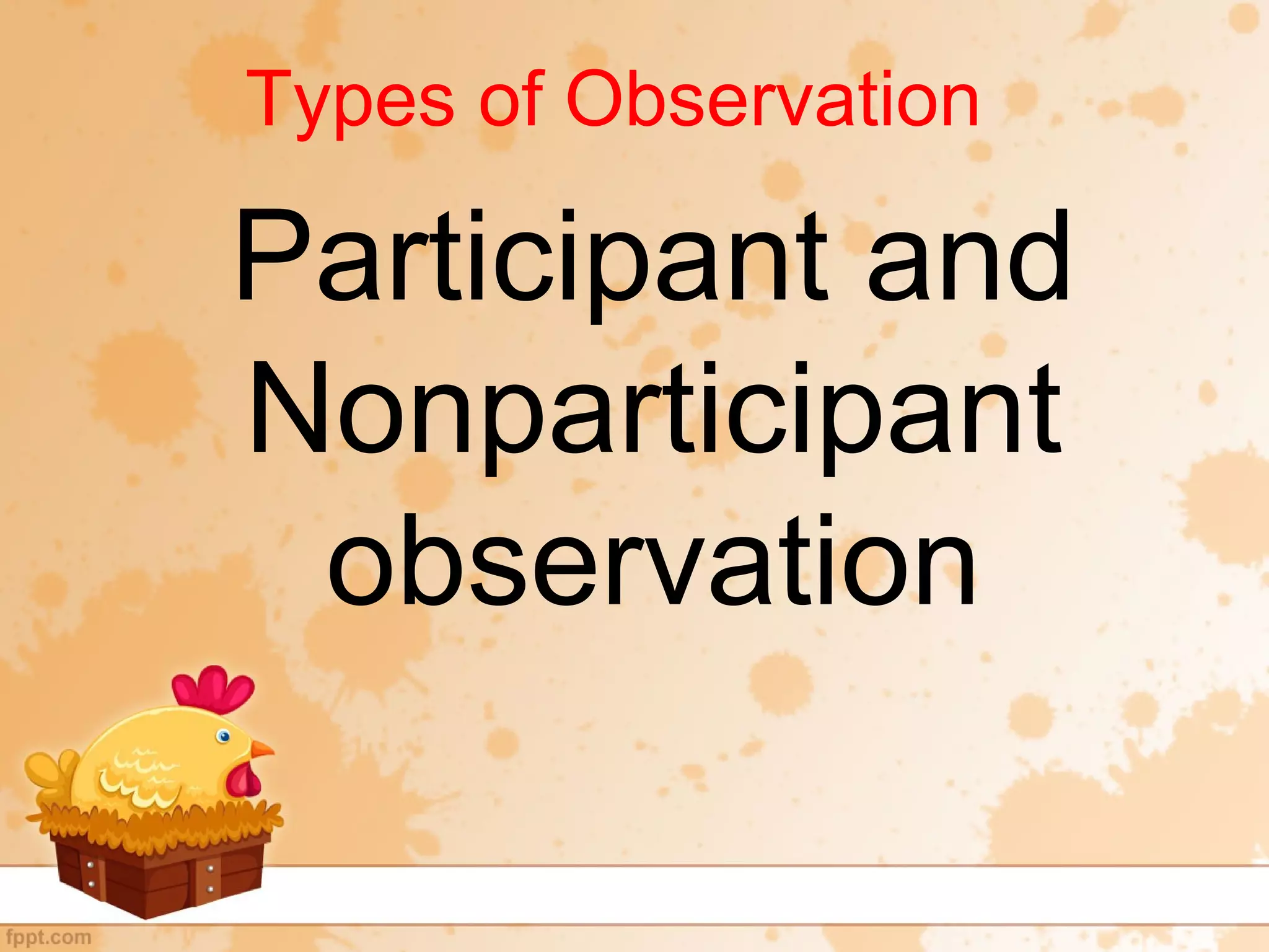Observation In Research | PPT