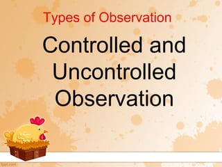Observation In Research | PPT