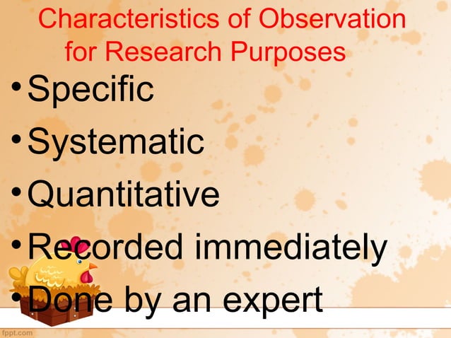Observation In Research | PPT