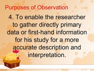 Observation In Research | PPT