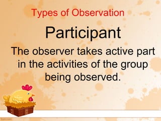 Observation In Research | PPT