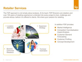 Retailer Services - Consumer Research, Location Selection and Expansion ...