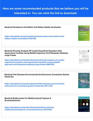 Bacterial Persistence Methods And Protocols Jan Michiels Maarten ...