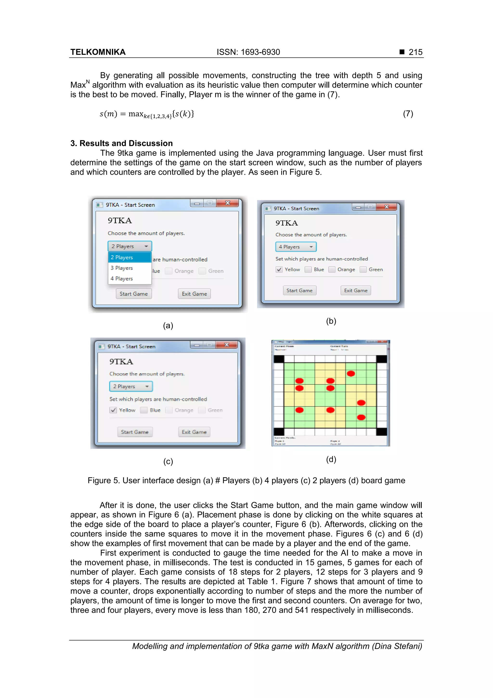 Modelling and implementation of 9tka game with MaxN algorithm | PDF | Board Games and Puzzles ...