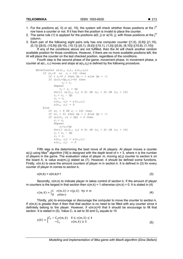 Modelling and implementation of 9tka game with MaxN algorithm | PDF | Board Games and Puzzles ...