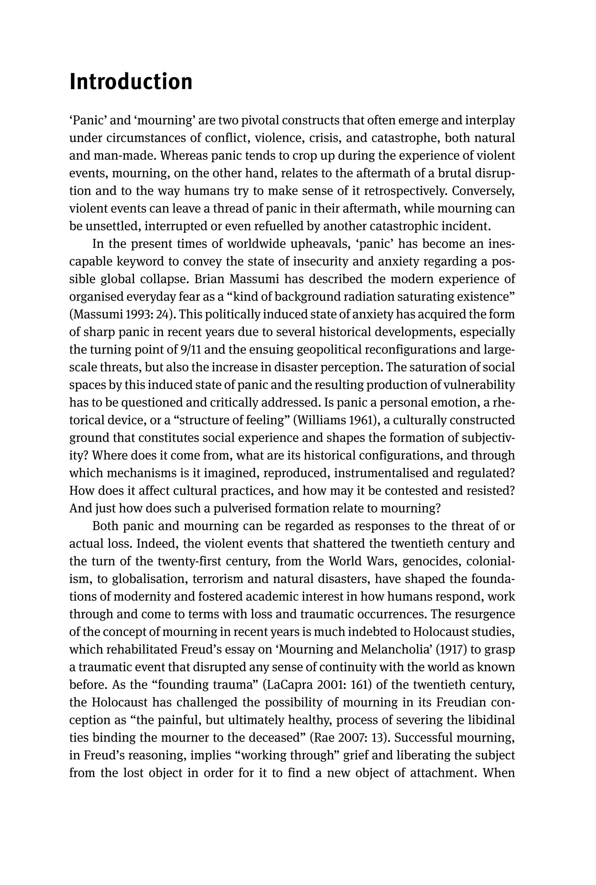 Panic And Mourning The Cultural Work Of Trauma Daniela Agostinho | PDF
