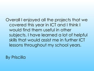 ICT End of Year Reflection PPT | PPT