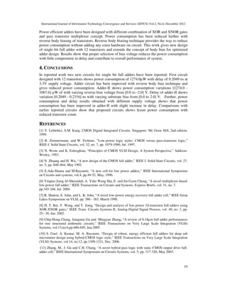 Low Power CMOS Full Adder Design with 12 Transistors | PDF