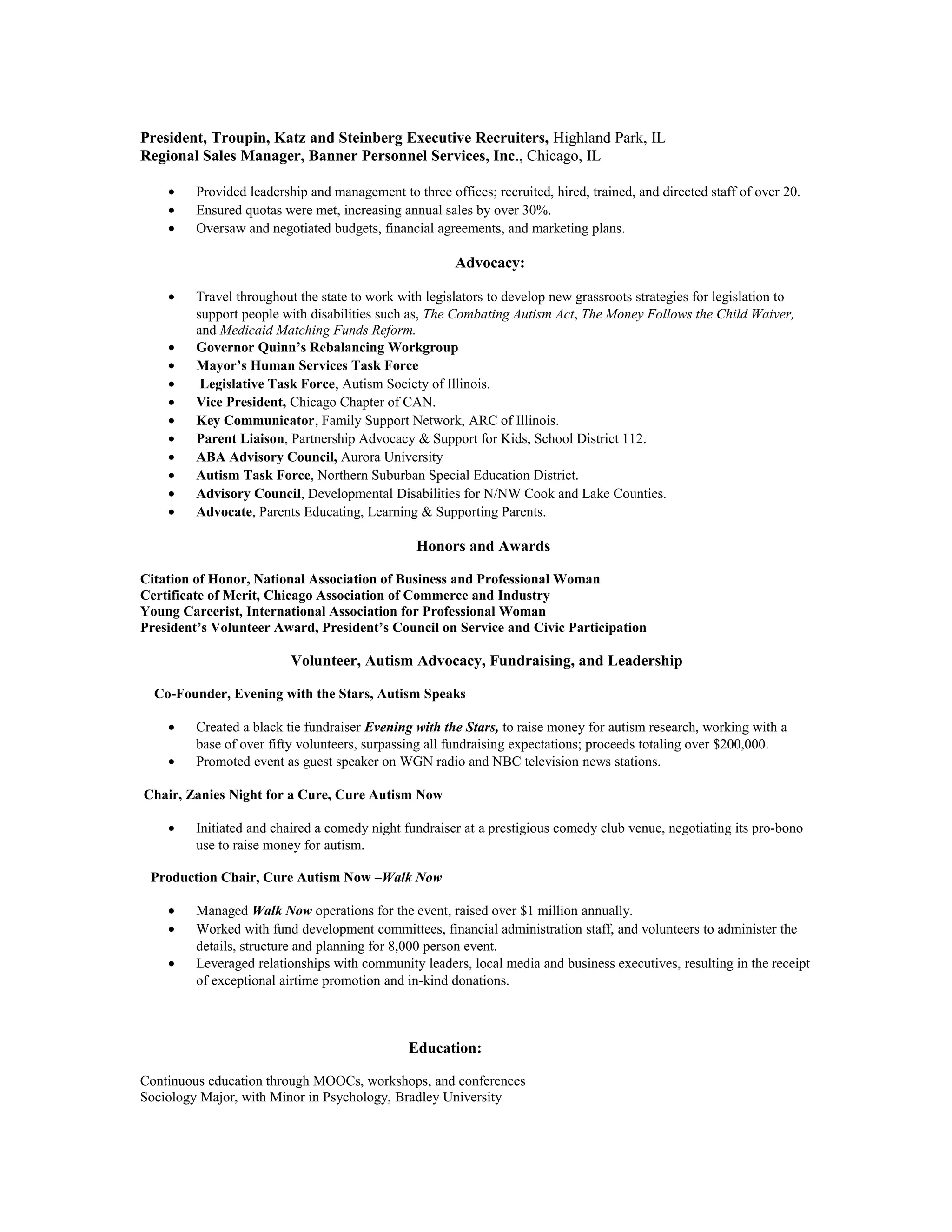 Teri Steinberg-2015 Resume | DOC