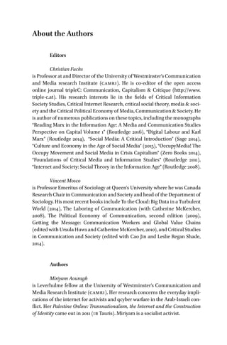 Marx In The Age Of Digital Capitalism Christian Fuchs Vincent Mosco Eds ...