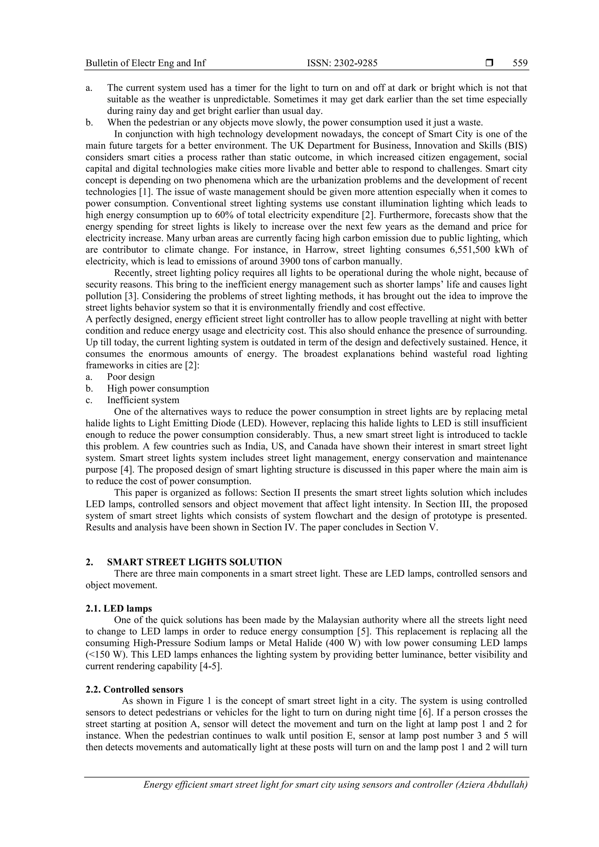 Energy efficient smart street light for smart city using sensors and ...